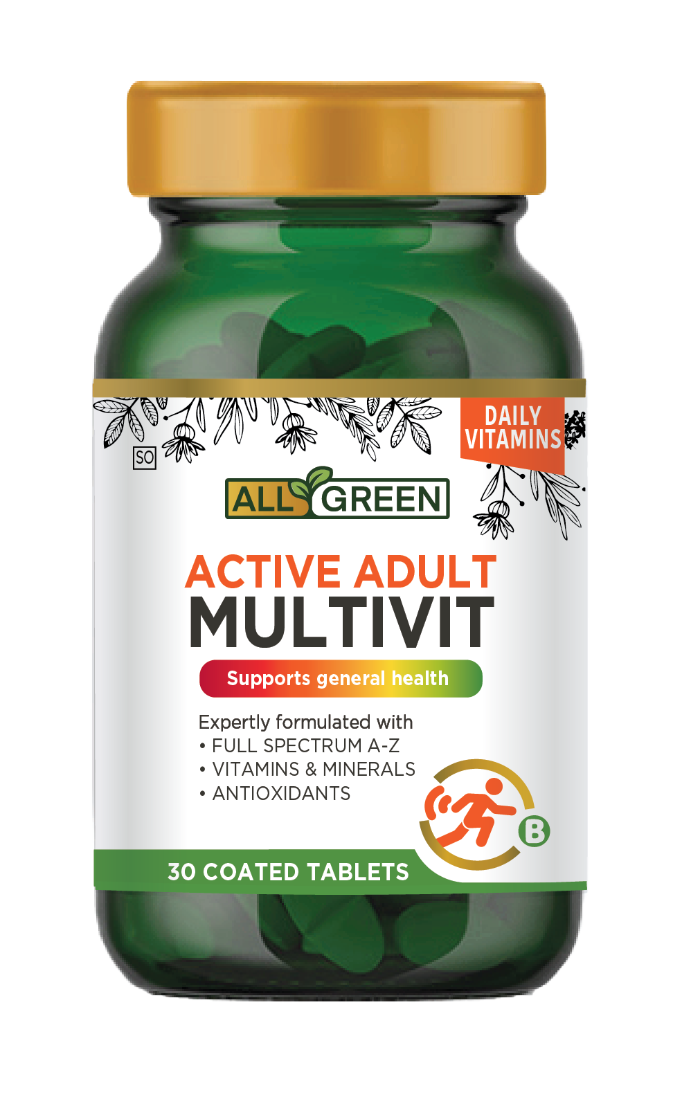 Active Adult Multivit – All Green