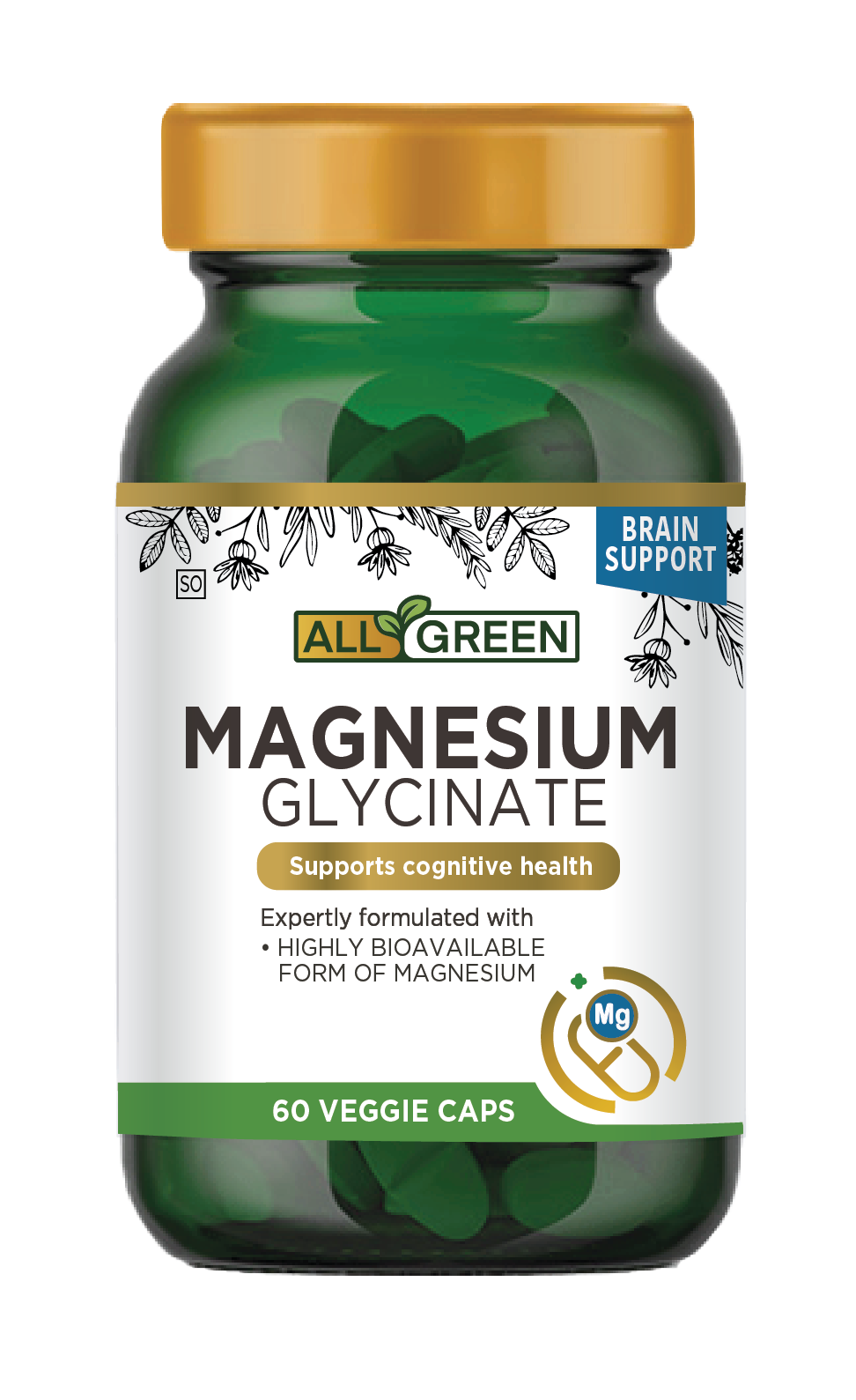 Magnesium Glycinate 100 mg – All Green